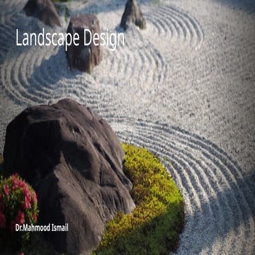 Landscape Design, Landscape Architecture | PPTX