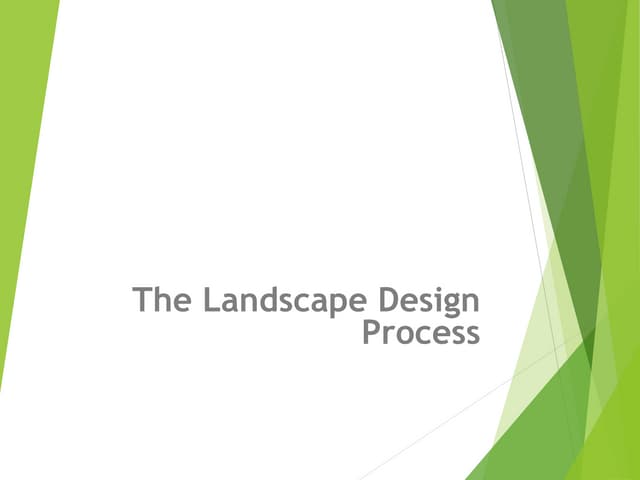 Landscape Design and Principles | PPT