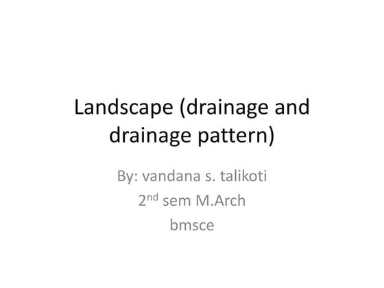 Types Drainage pattern presentation | PPT