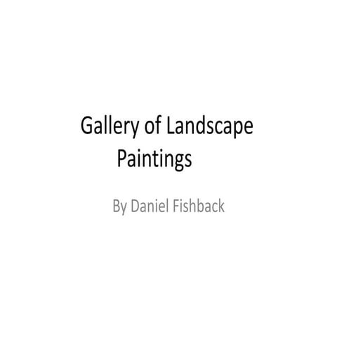 Landscape Paintings | PPT