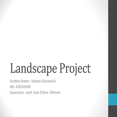 Landscape project | PPT