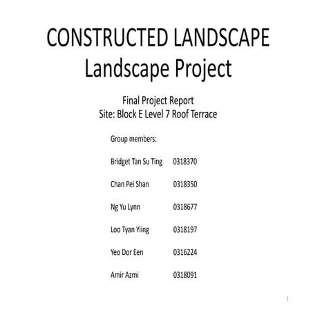 Ground podium landscape concept | PPTX