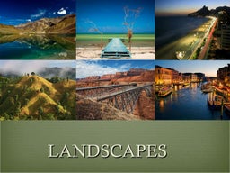 How to describe a landscape | PPT