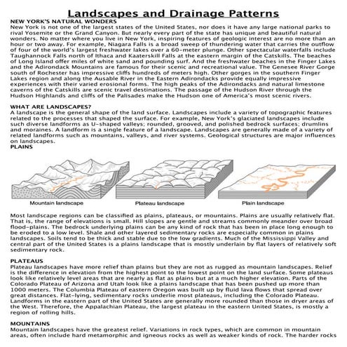 Landscapes and drainage patterns | PDF