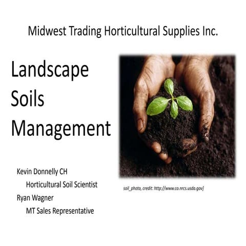 Landscape soils management | PPTX