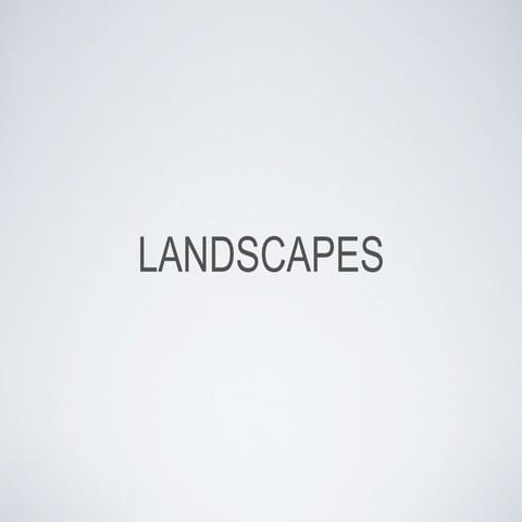 Landscapes science 1º | PPTX