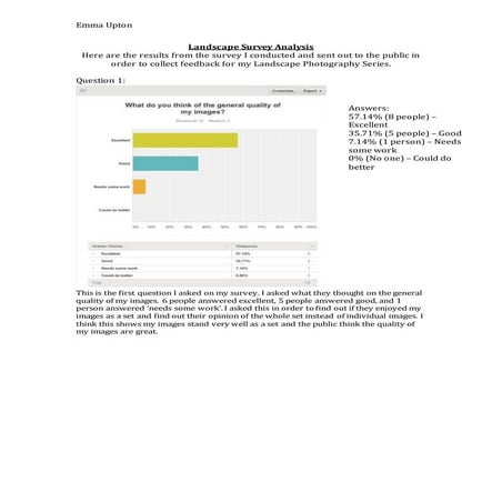 Landscape survey analysis | DOCX
