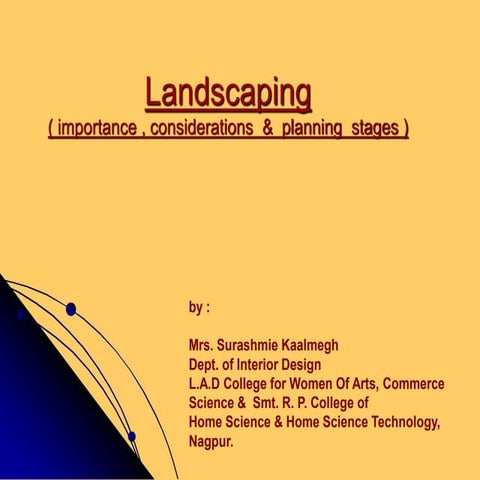 LANDSCAPE DESIGNING | PDF