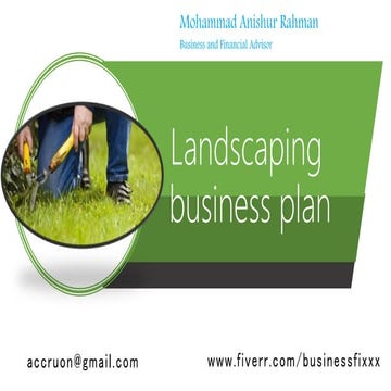 Landscaping business plan | PPTX