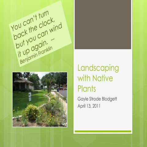 Landscaping with native plants | PPTX