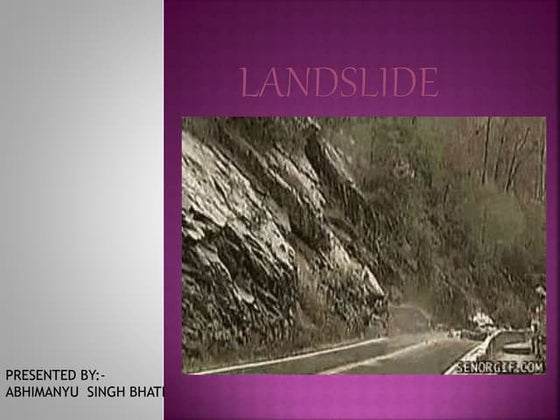 Landslide presentation | PPTX