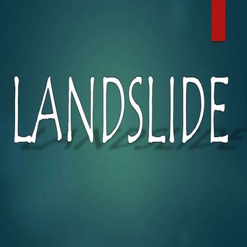 Landslide | PPTX
