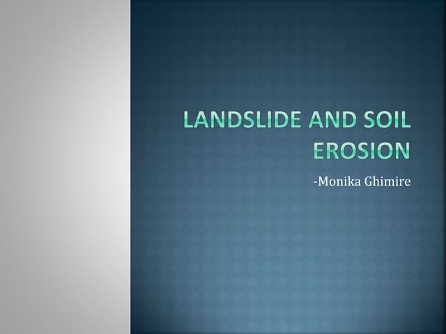 Soil erosion | PPT