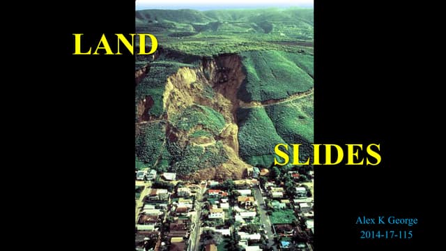 Landslide presentation | PPTX