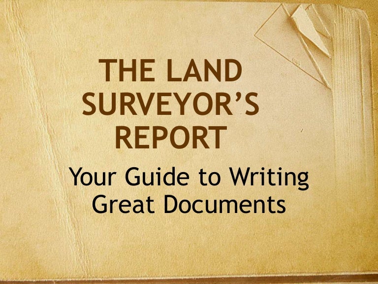 The Land Surveyor s Report the-land-surveyor-s-report