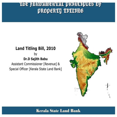 Land titling kerala | PPT