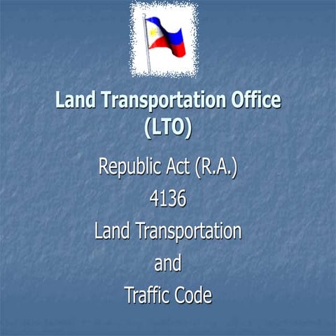 Traffic laws, rules and regulation | PPT
