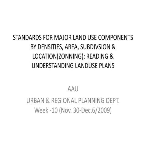 Comprehensive Land Use Planning | PDF