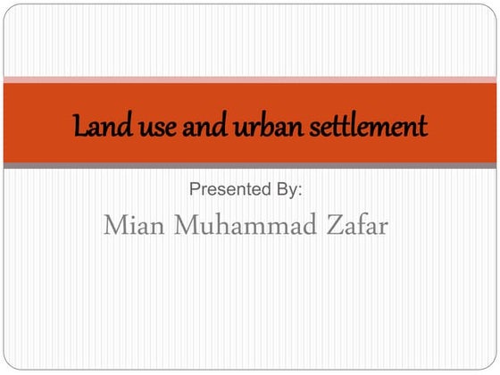Types of land use zones in india and their uses | PDF
