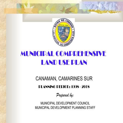 Land use plan presentation | PPT