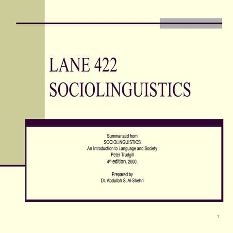 Language and Identity. Lesson For AB English pptx | PPTX