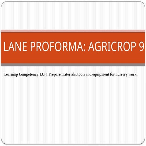 AGRICULTURAL CROP LANE PROFORMA PPT.pptx