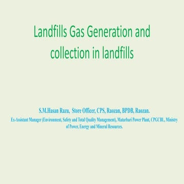 Landfill design and operation | PPTX