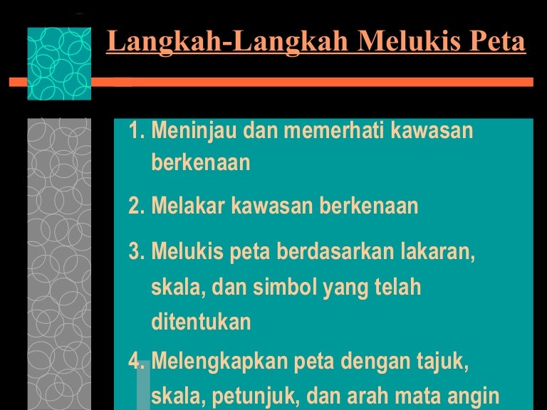 Langkah langkah melukis peta Langkah langkah melukis peta