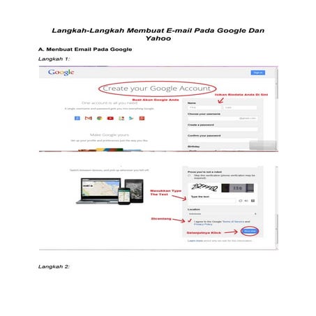 Langkah2 membuat email | PDF