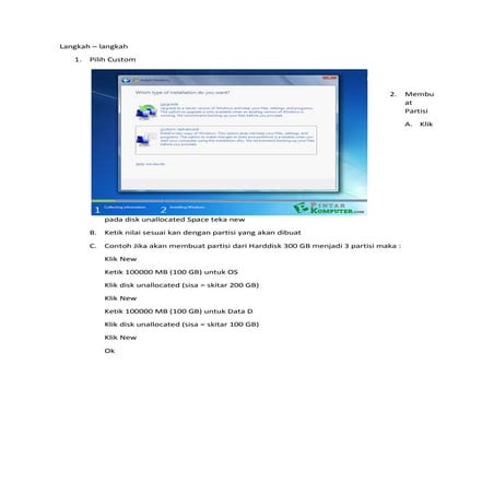 Langkah langkah instalasi | DOC