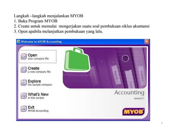 Modul myob versi 18 | PDF