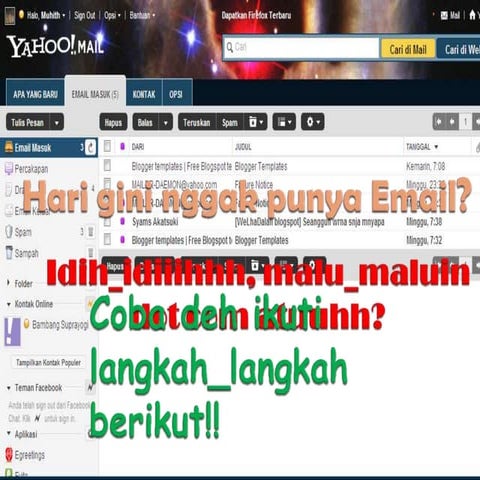 Langkah membuat email | PPTX