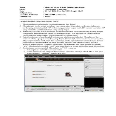 Script audio | DOCX