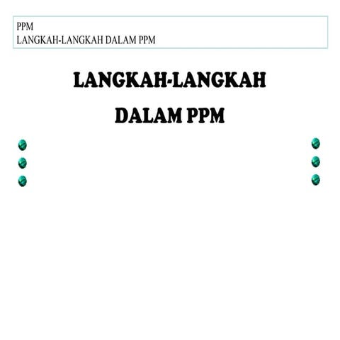 Langkah ppm | PPT