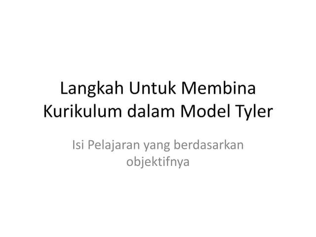 MODEL-MODEL KURIKULUM | PPTX