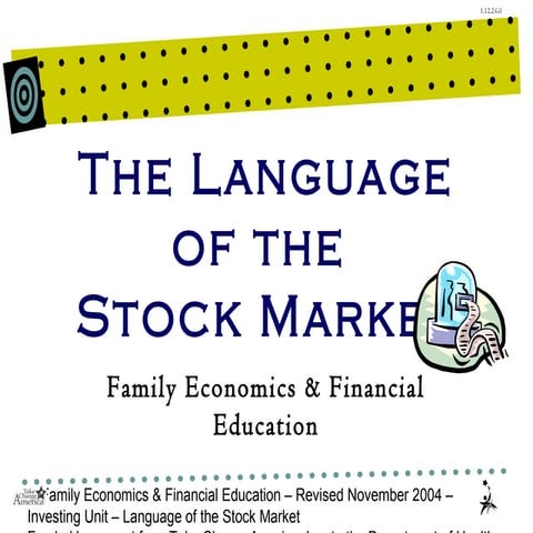 Lang of the stock market | PPT