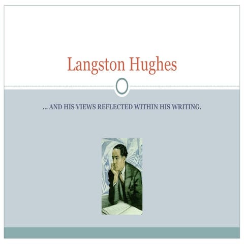 Langston Hughes slide show | PPTX
