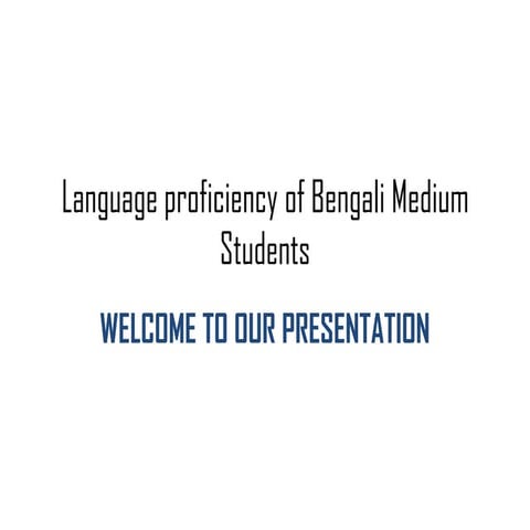 Language Presentation | PPT