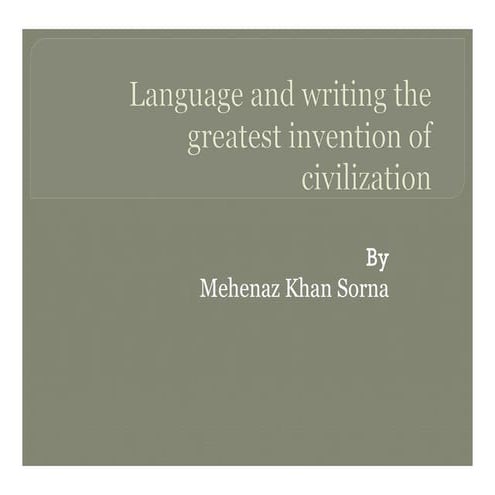 Language in Modern Civilization | PDF | Technology & Computing