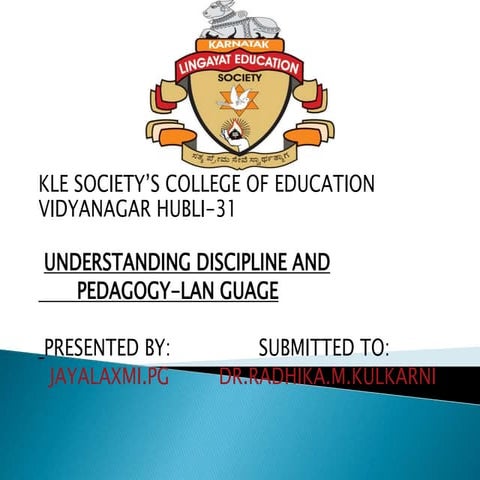 Language : JAYALAXMI P GHATLKA | PPT