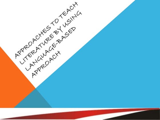 Approaches in Teaching Literature | PPTX