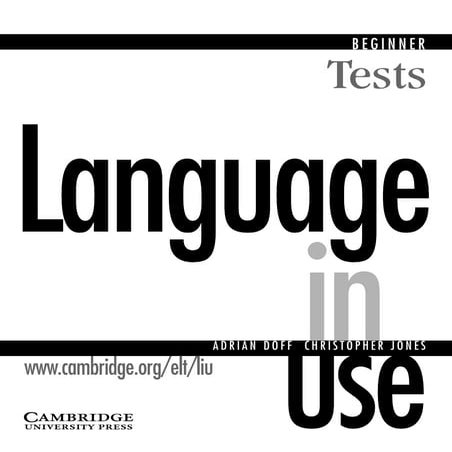 Language in-use-beginner-tests | PDF