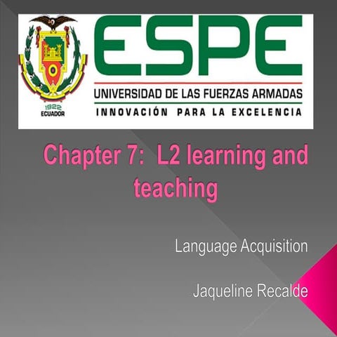 L2 learning and teaching | PPTX