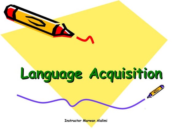 Language Acquisition Essay | PDF