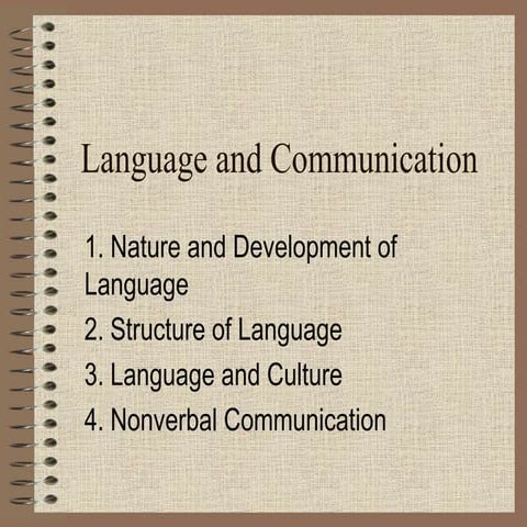 Language and communication | PPT