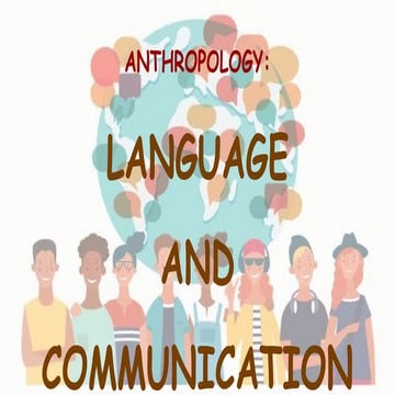 Anthropology Language And Communication Pdf