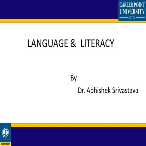 Language and literacy | PPT