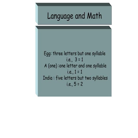 Language and math | PPT