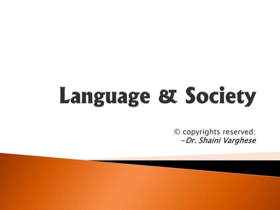 What is language? Definitions of different authors | PPT