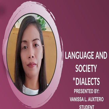Language and Society. POWERPOINT PRESENTATION | PPTX